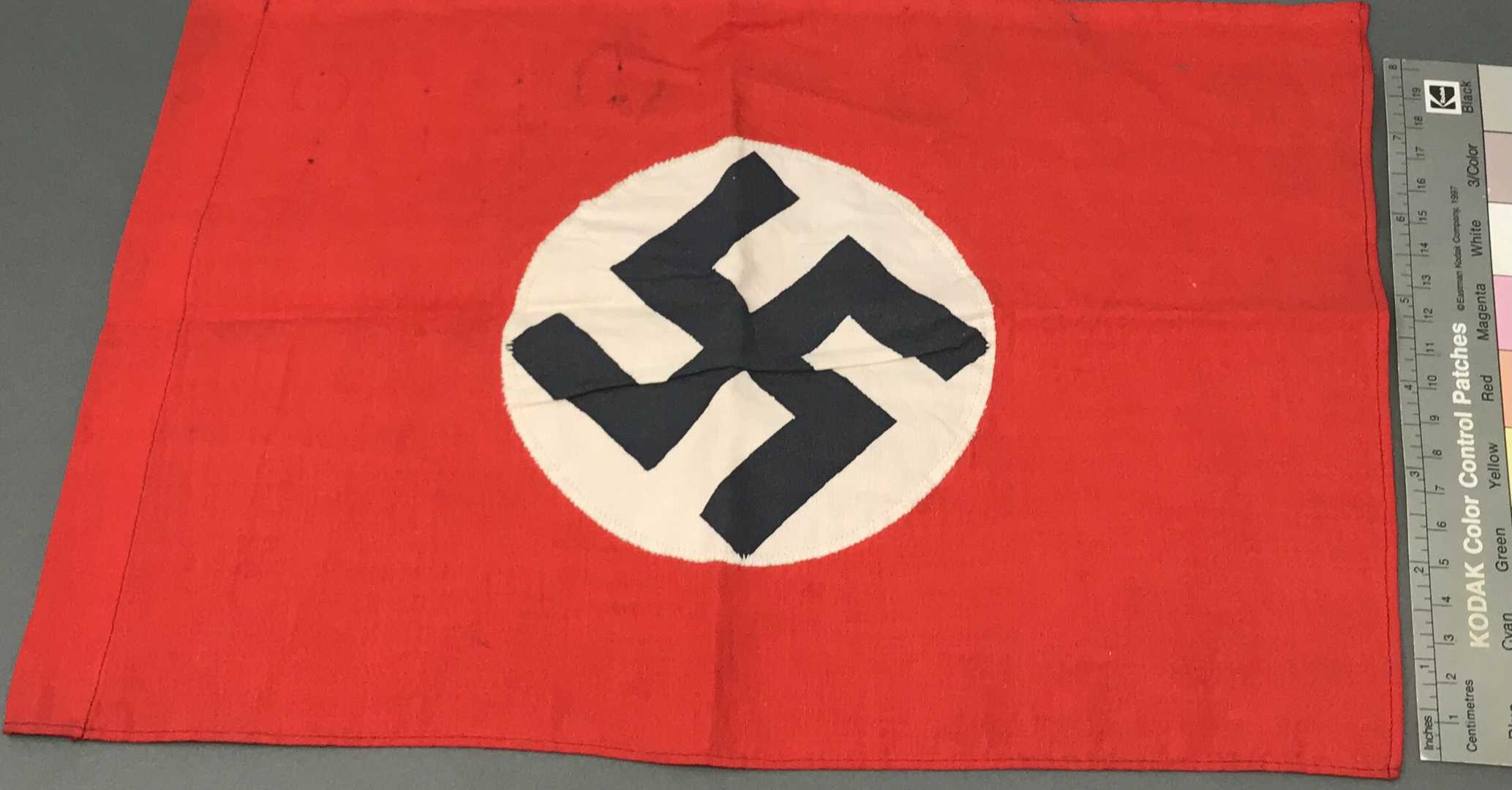 WWII NSDAP Flag Certified by U.S. Veteran - Available Now