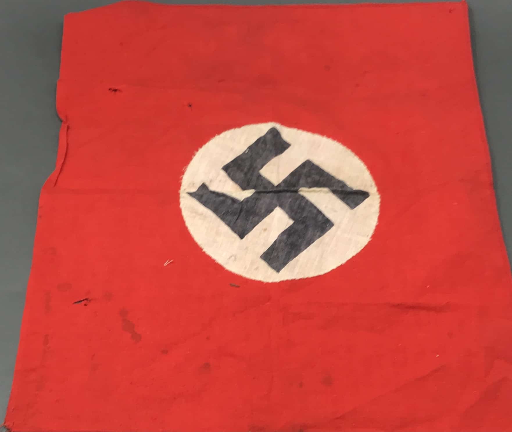 Authentic German Nazi Flag from WW2 Brought Home by US Veteran