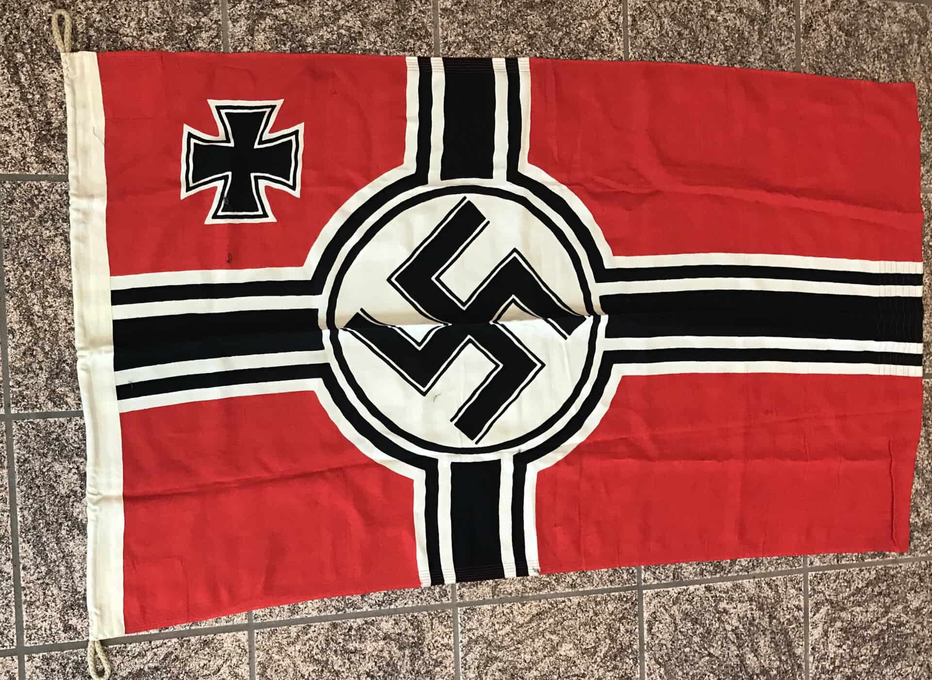 Authentic WWII Reichskriegsflagge Brought Home by US Veteran