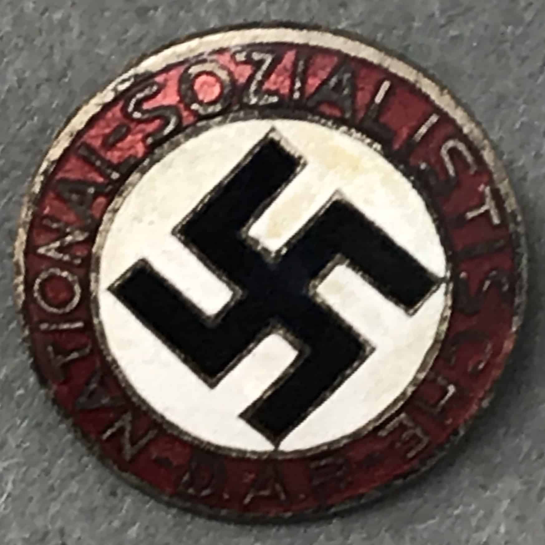 Unearth a Rare NSDAP Party Enamel Badge | Authentic WWII Artifact