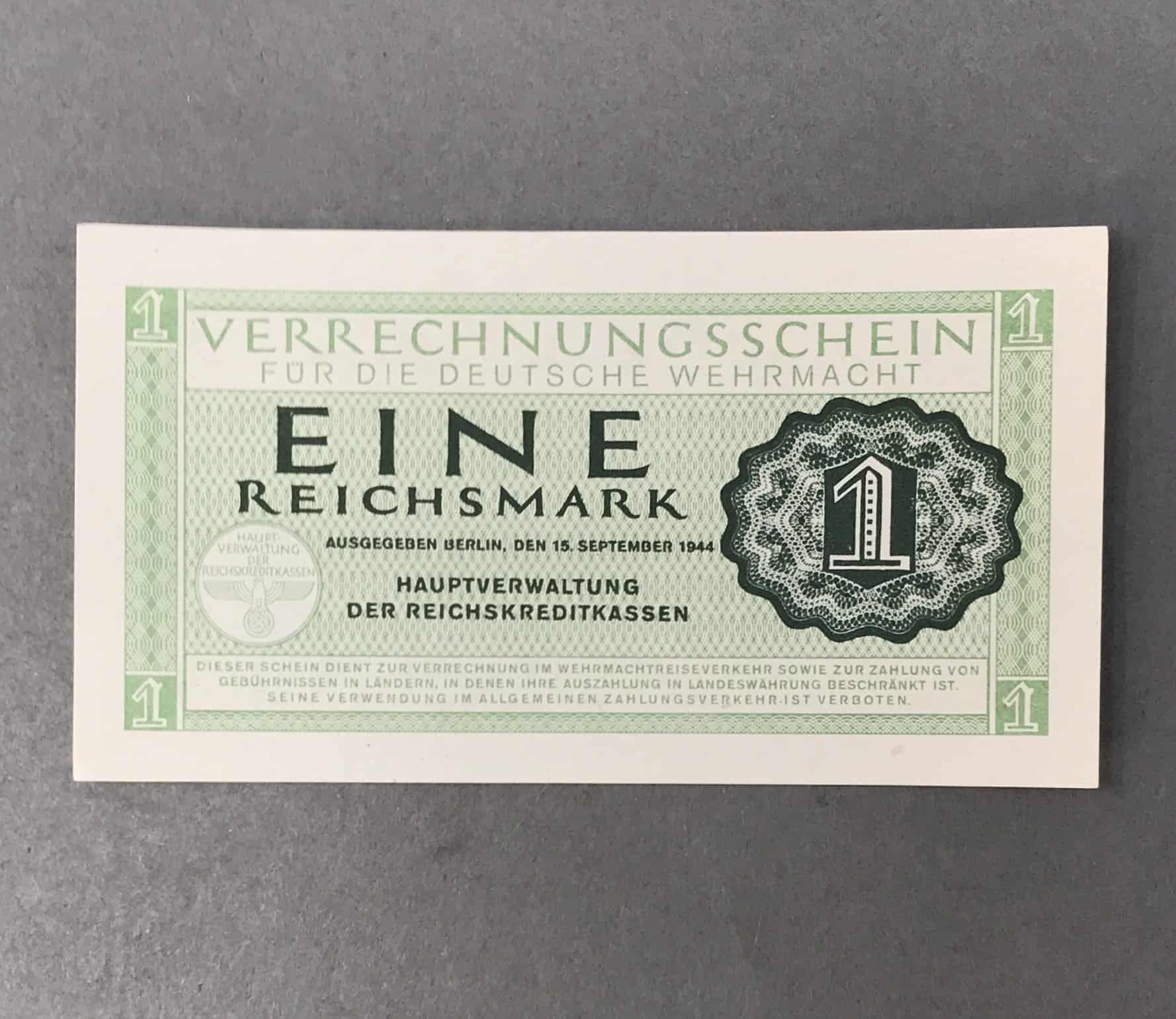 Discover Authentic Original WWII German Reichsmark Note